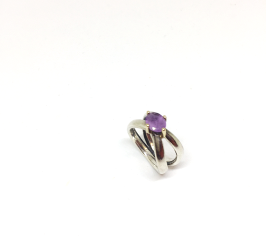 Pandora Amethyst Love Knot Ring - Size 6.5 – Repeat Love